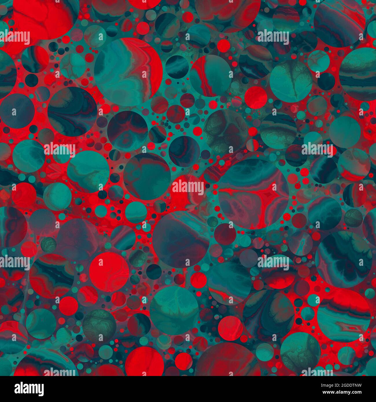 Seamless pattern of marbled orbs that gives a dreamy fantasy mysterious ...