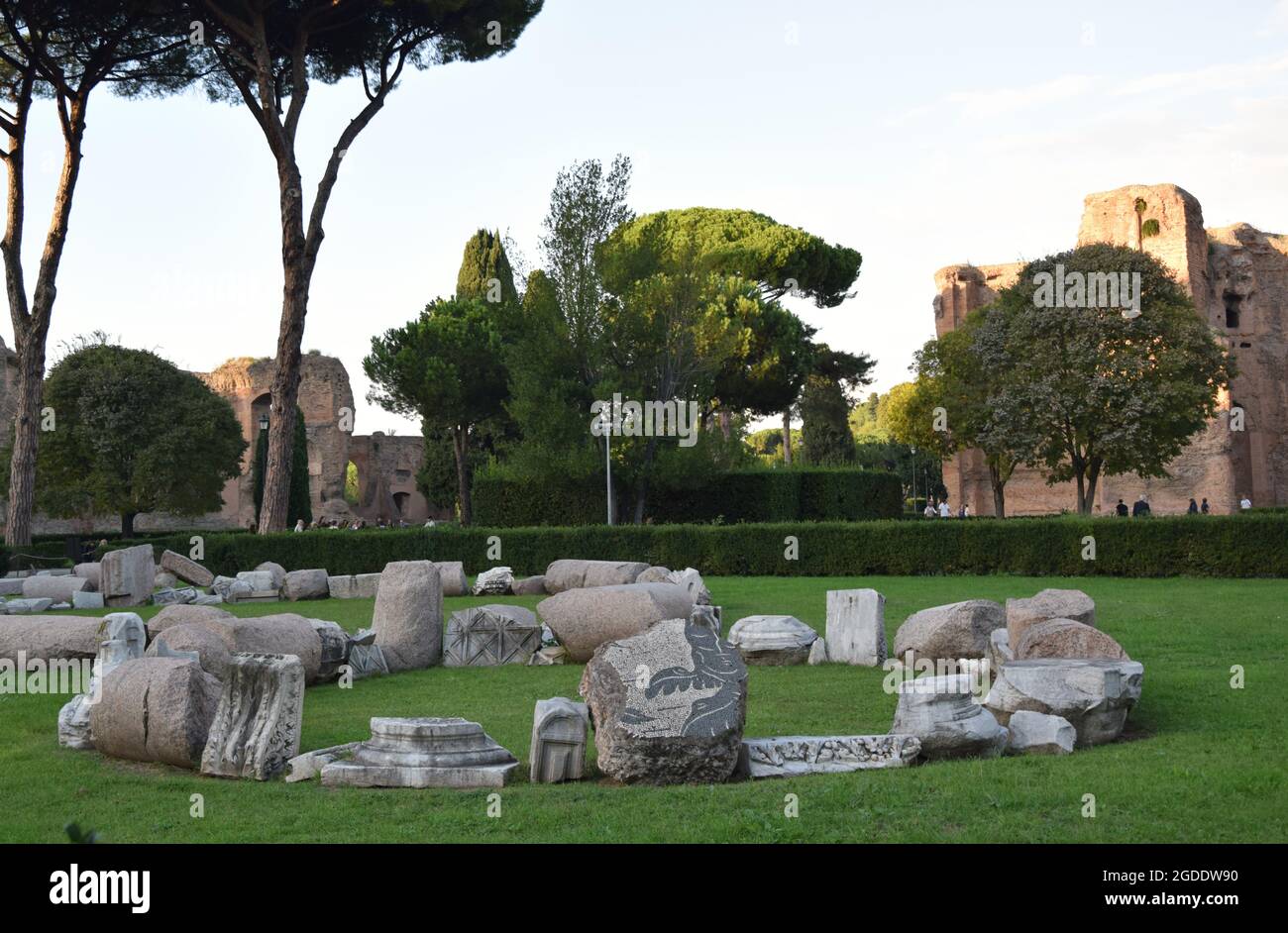 Thermae Antoninianae - Baths of Caracalla in Rome, Italy Stock Photo ...