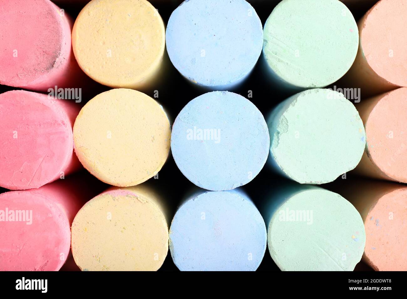 Color chalks, close up Stock Photo - Alamy