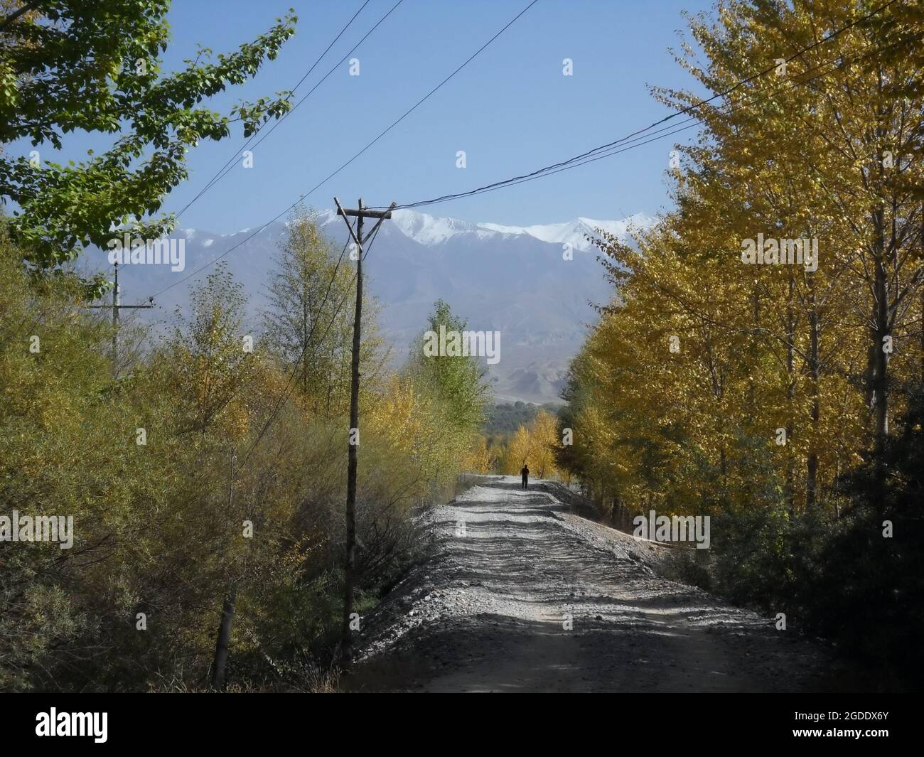 a stranger walking alone in remote area Stock Photo - Alamy