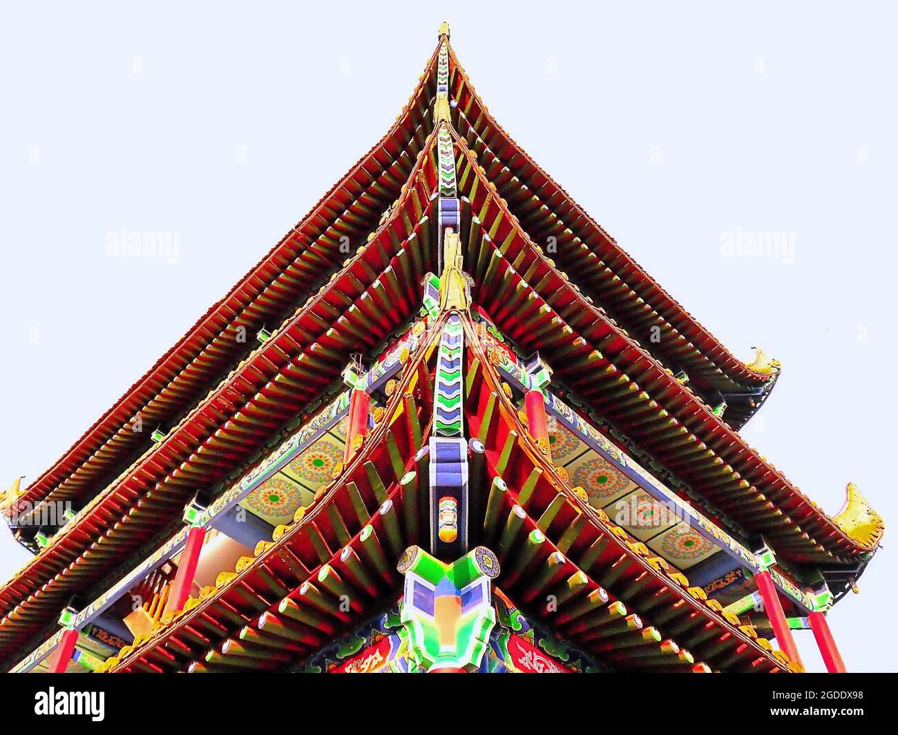 Wooden Traditional Chinese Roof Stock Photo - Alamy Wooden Traditional Chinese Roof Stock Photo - Alamy