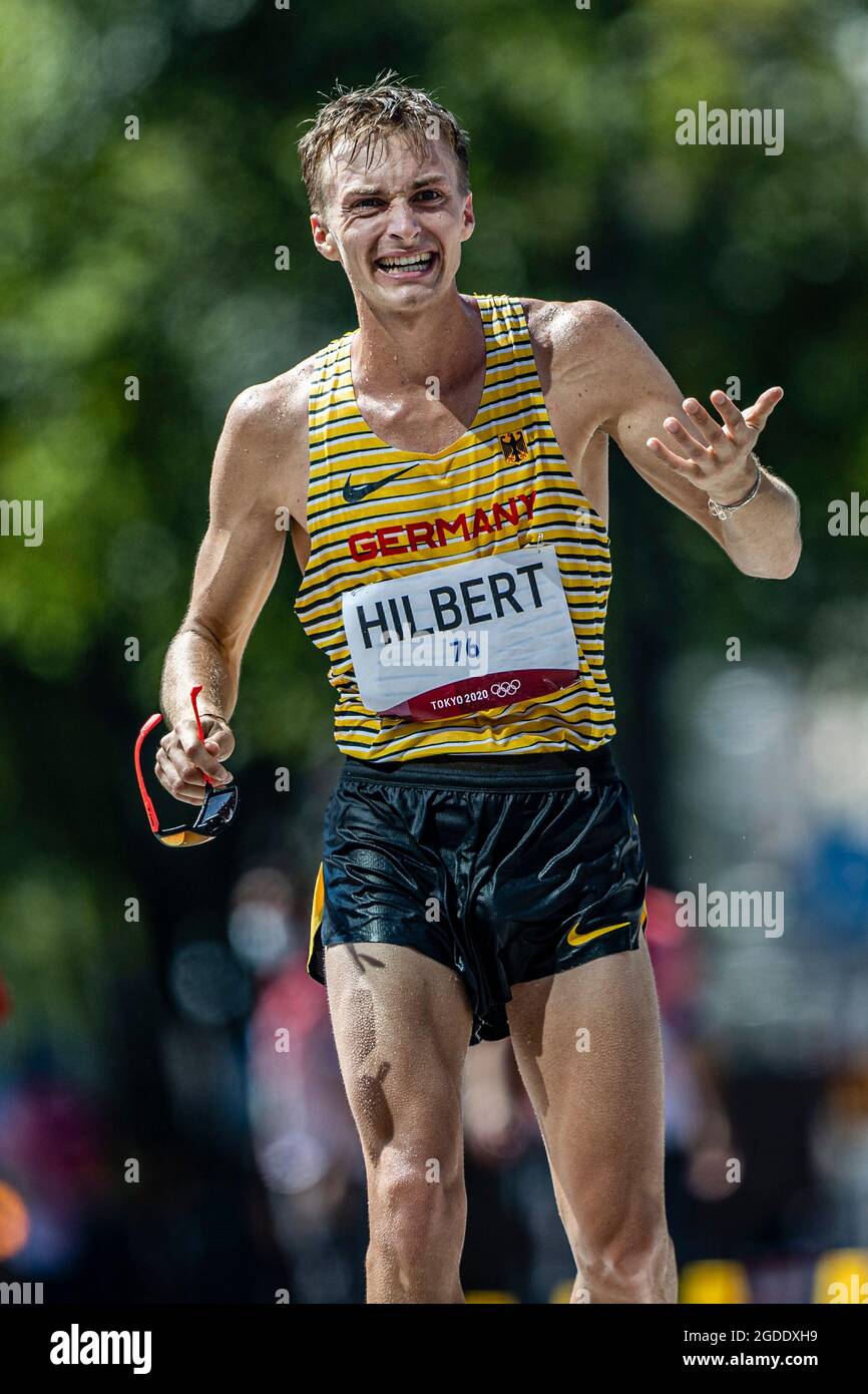 Hokkaido, Japan. 6th Aug, 2021. HILBERT Jonathan (GER) celebrates ...
