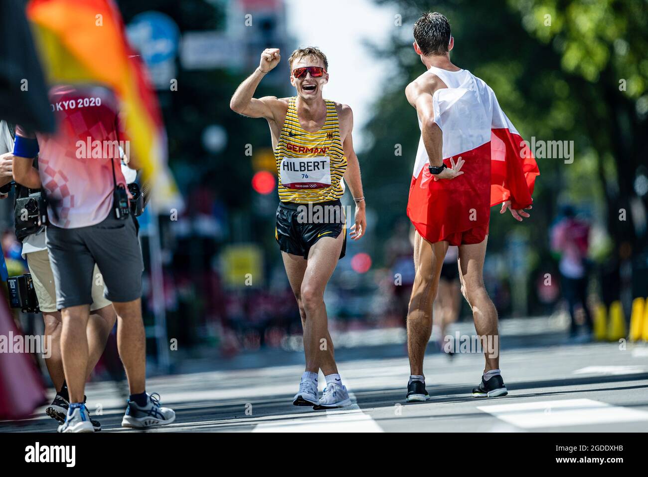 Hokkaido, Japan. 6th Aug, 2021. HILBERT Jonathan (GER) celebrates ...
