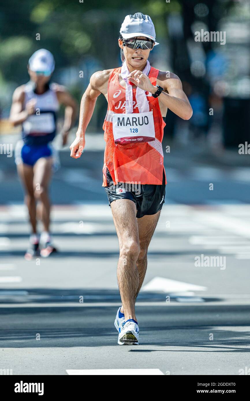 Hokkaido, Japan. 6th Aug, 2021. Satoshi Maruo (JPN) Athletics : Men's ...
