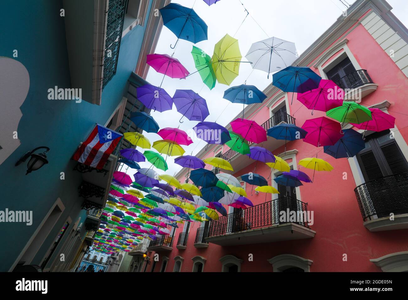 Downtown old san juan umbrellas hi-res stock photography and images - Alamy