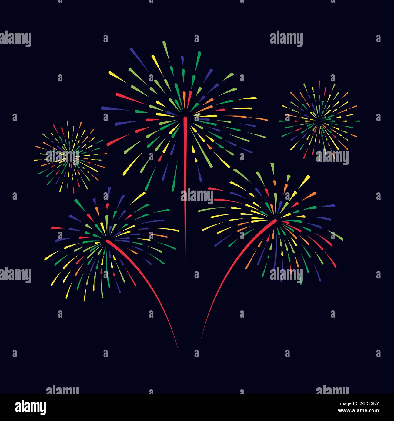 Firework vector icon illustration design template Stock Vector Image ...