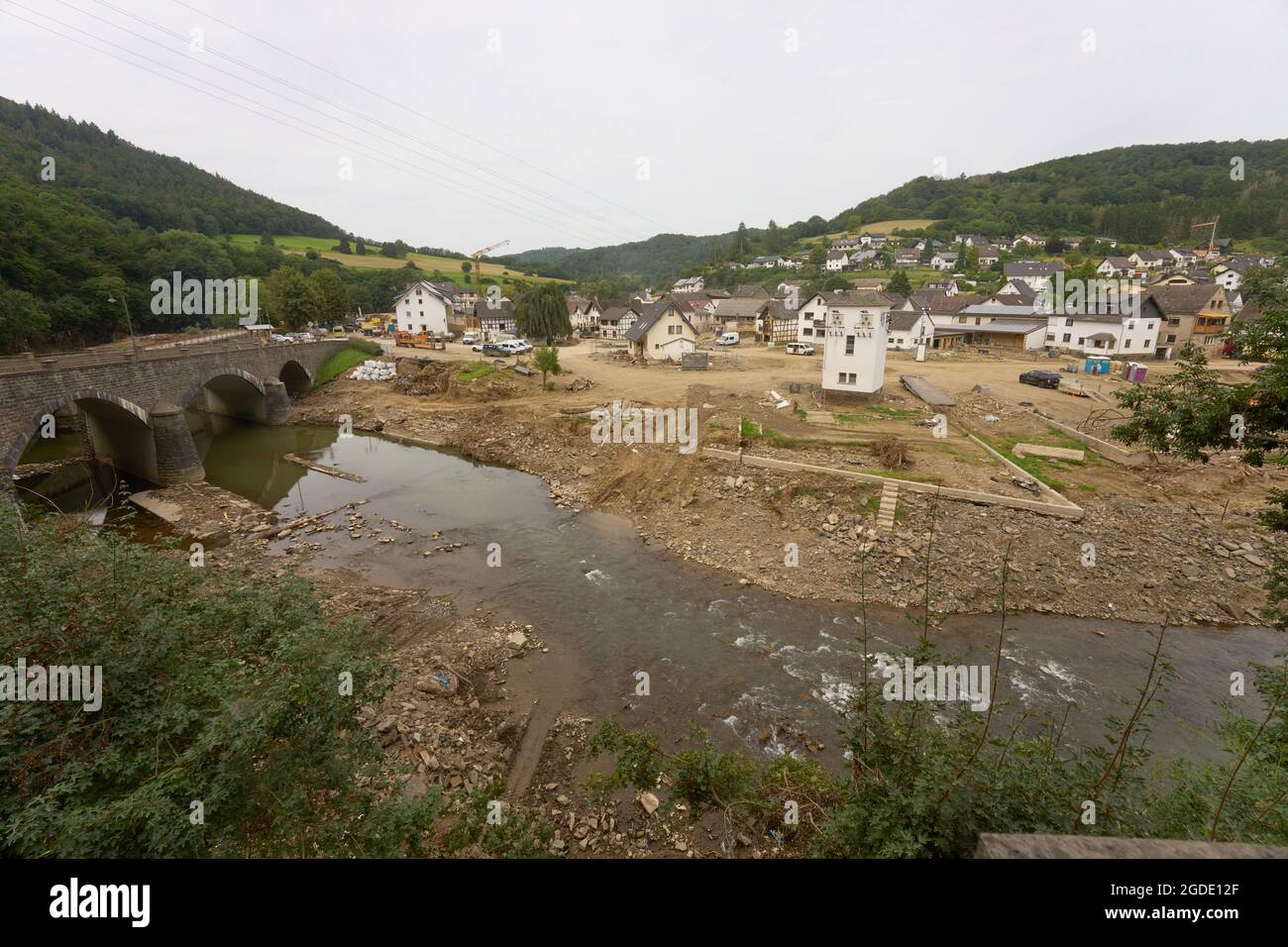 Schuld, Germany. 12th Aug, 2021. The village of Schuld in the Ahr ...