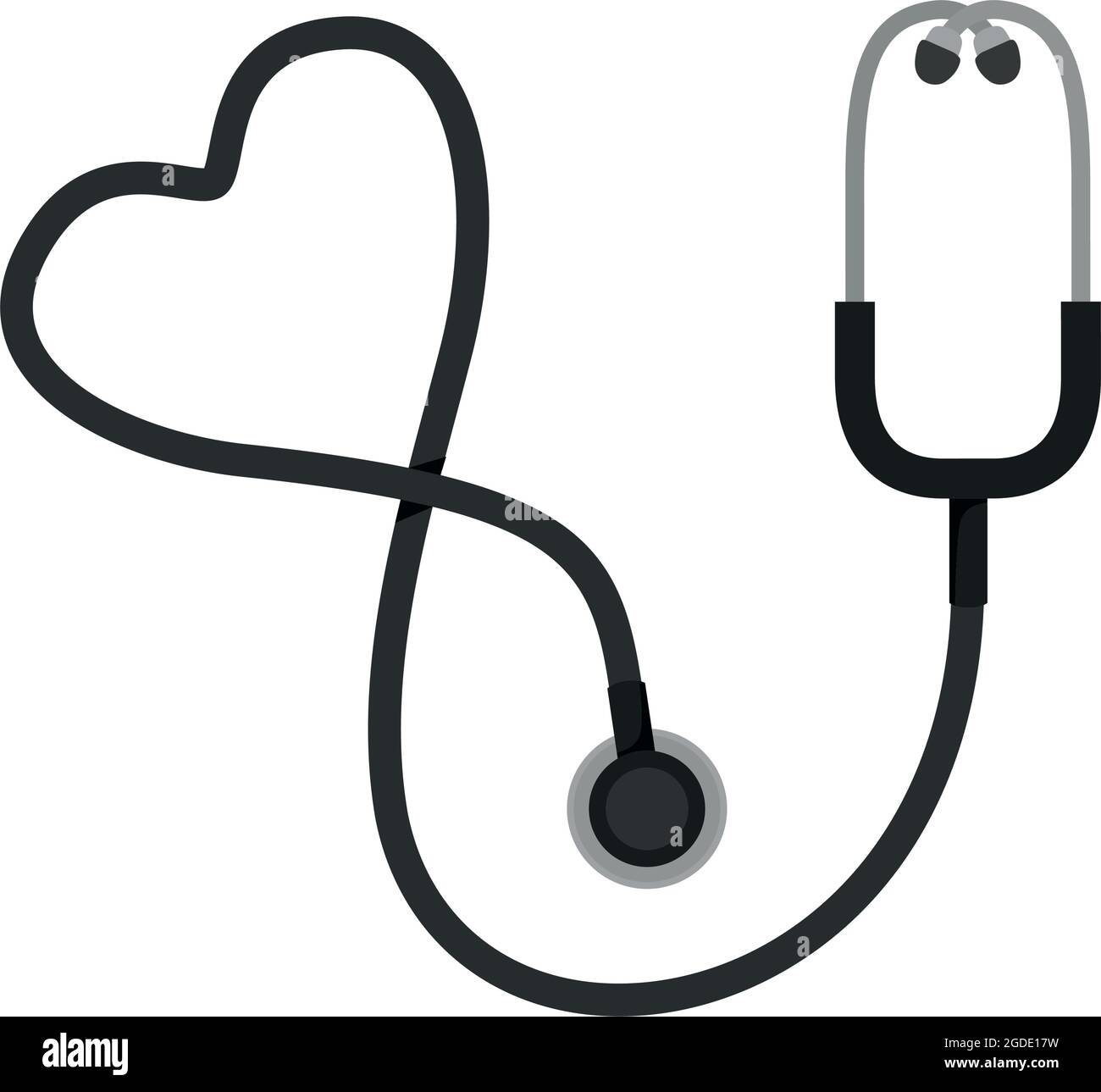 stethoscope heart shape Stock Vector Image & Art - Alamy