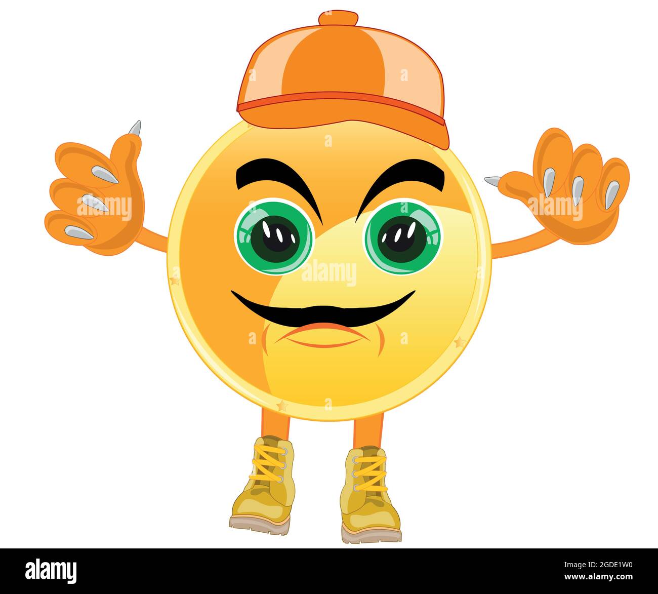 Cartoon of the alive coin on white background is insulated Stock Vector ...