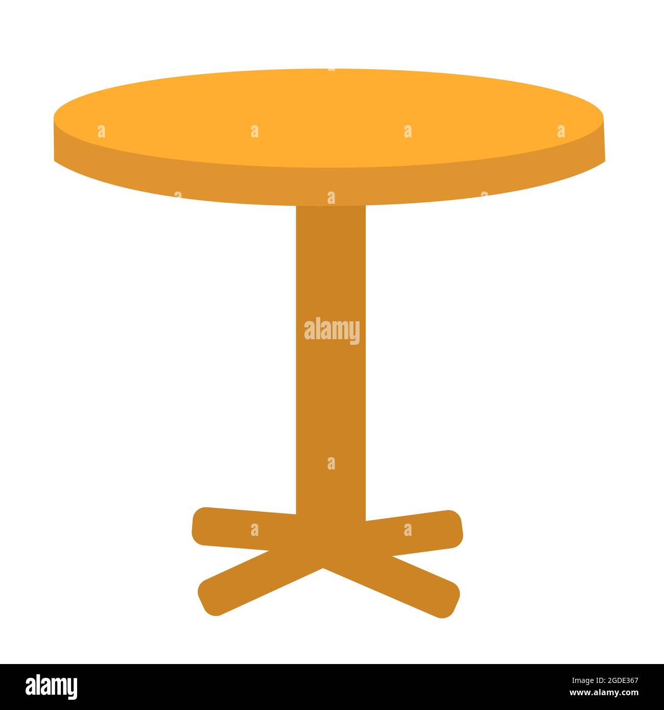 Circle table icon on white background. round table sign. wooden table ...