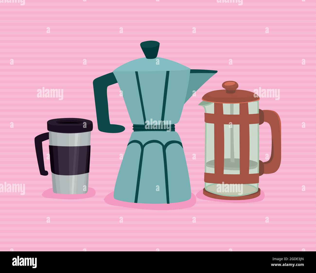 Coffee makers Stock Vector Images - Alamy