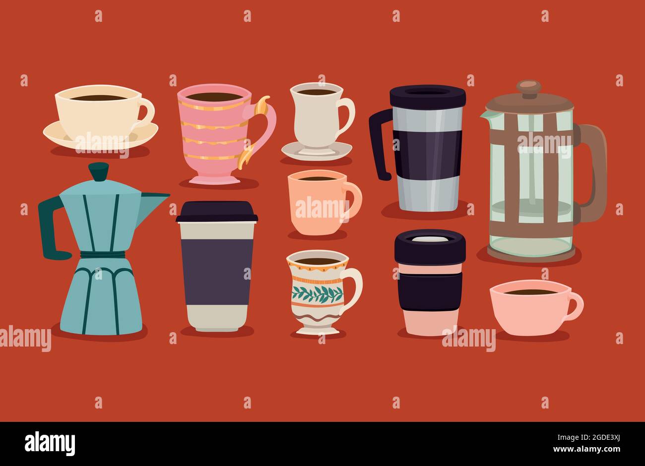 Ten of cups Stock Vector Images - Alamy