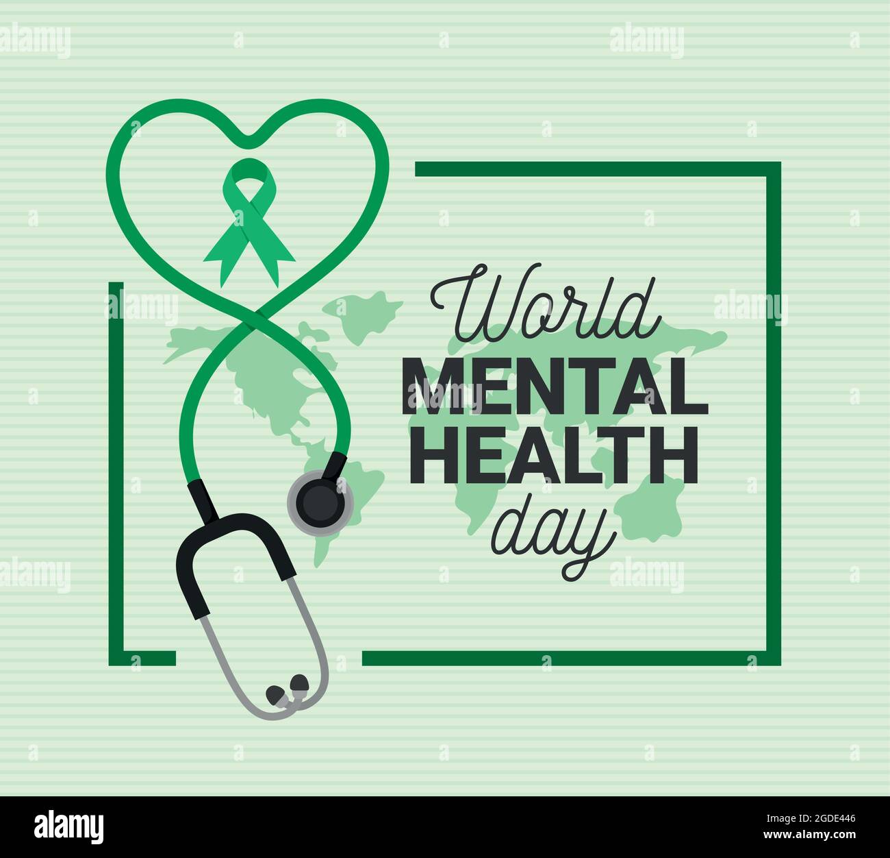 world mental health day card Stock Vector Image & Art - Alamy