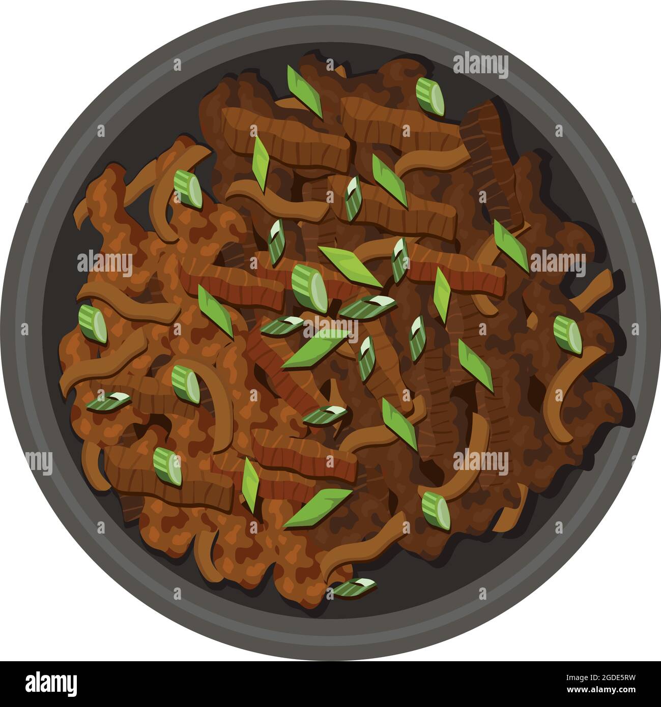 Korean bulgogi vector Cut Out Stock Images & Pictures - Alamy
