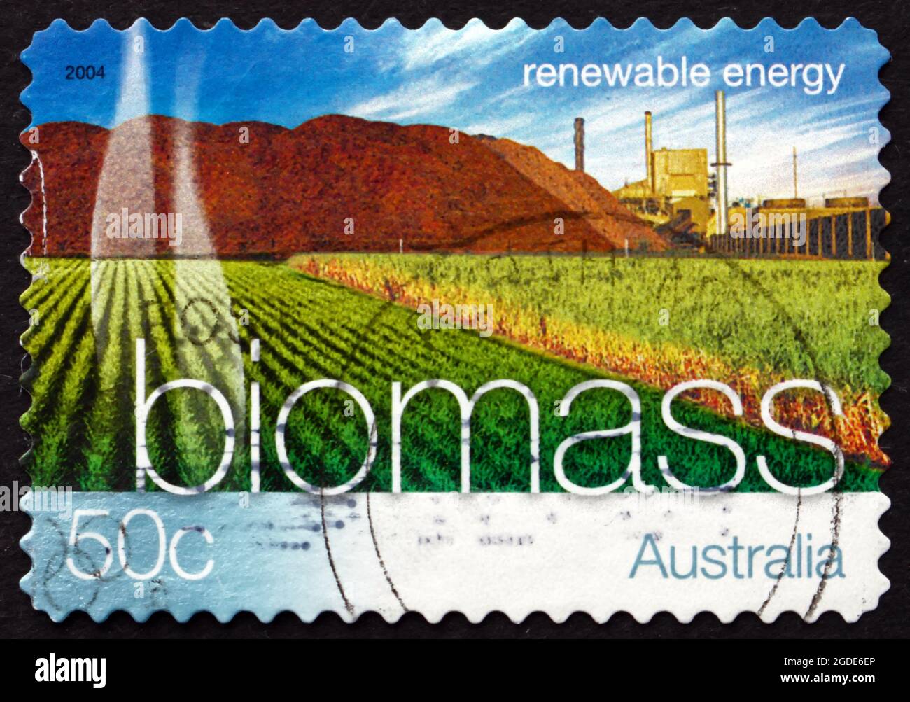 AUSTRALIA - CIRCA 2004: a stamp printed in the Australia shows Biomass ...