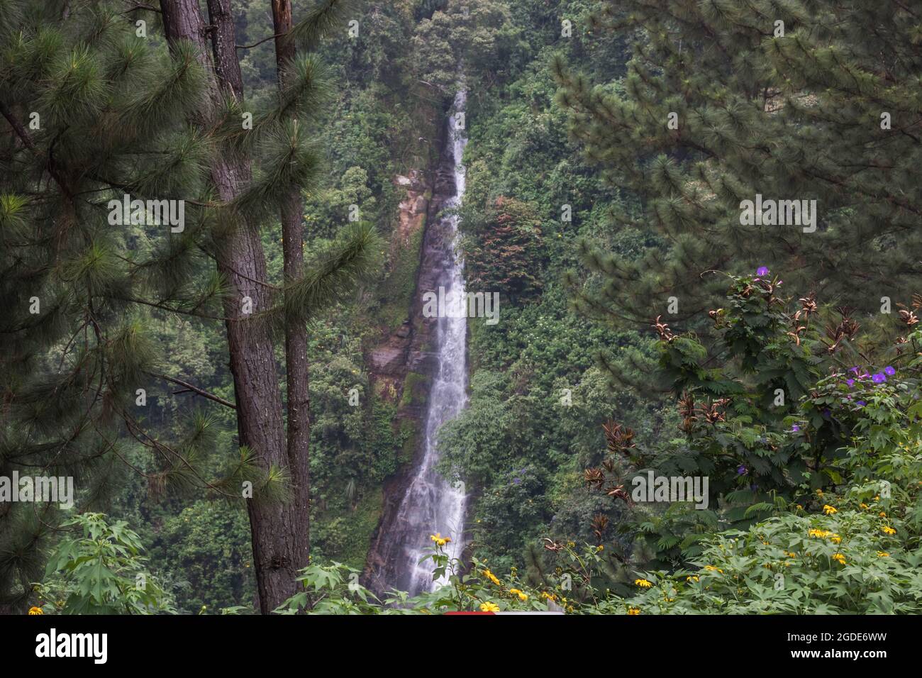 A Waterfall Near Wedamulla, On the way to Nuwara Eliya Sri Lanka Stock ...