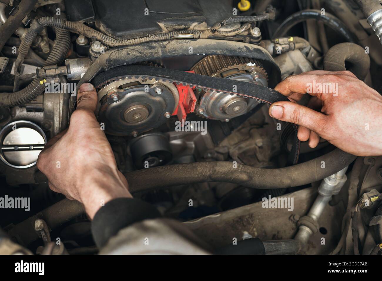 Belt drive mechanism hi-res stock photography and images - Alamy