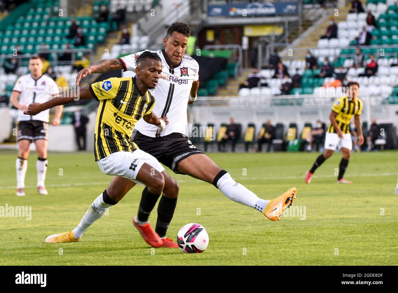 Yann Gboho of Vitesse and Sonni Nattestad of Dundalk during the UEFA ...