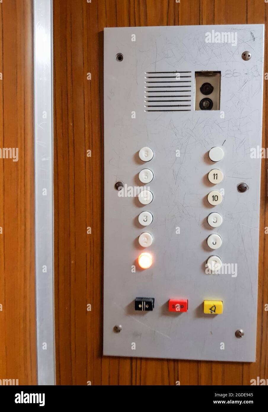 Old elevator control panel hi-res stock photography and images - Alamy