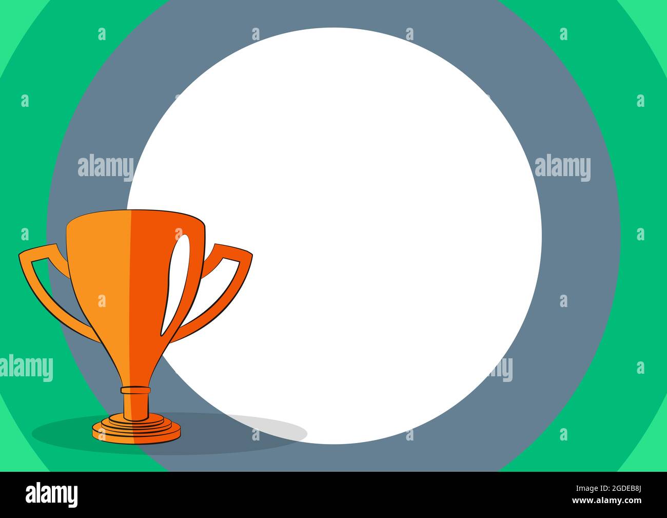 Competition Trophy Drawing With Large Blank Space Background Displaying ...