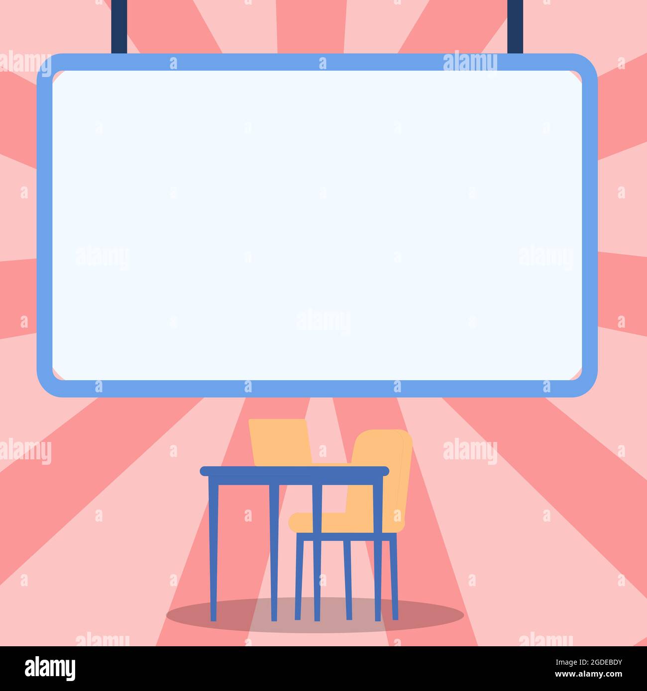 Blank billboard on top building Stock Vector Images - Alamy