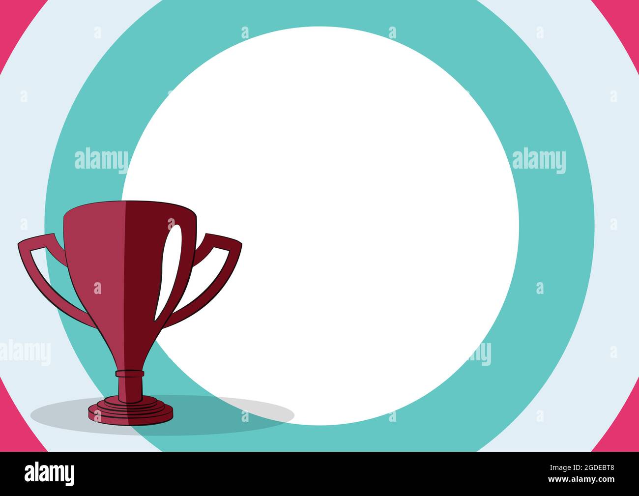 Competition Trophy Drawing With Large Blank Space Background Displaying ...