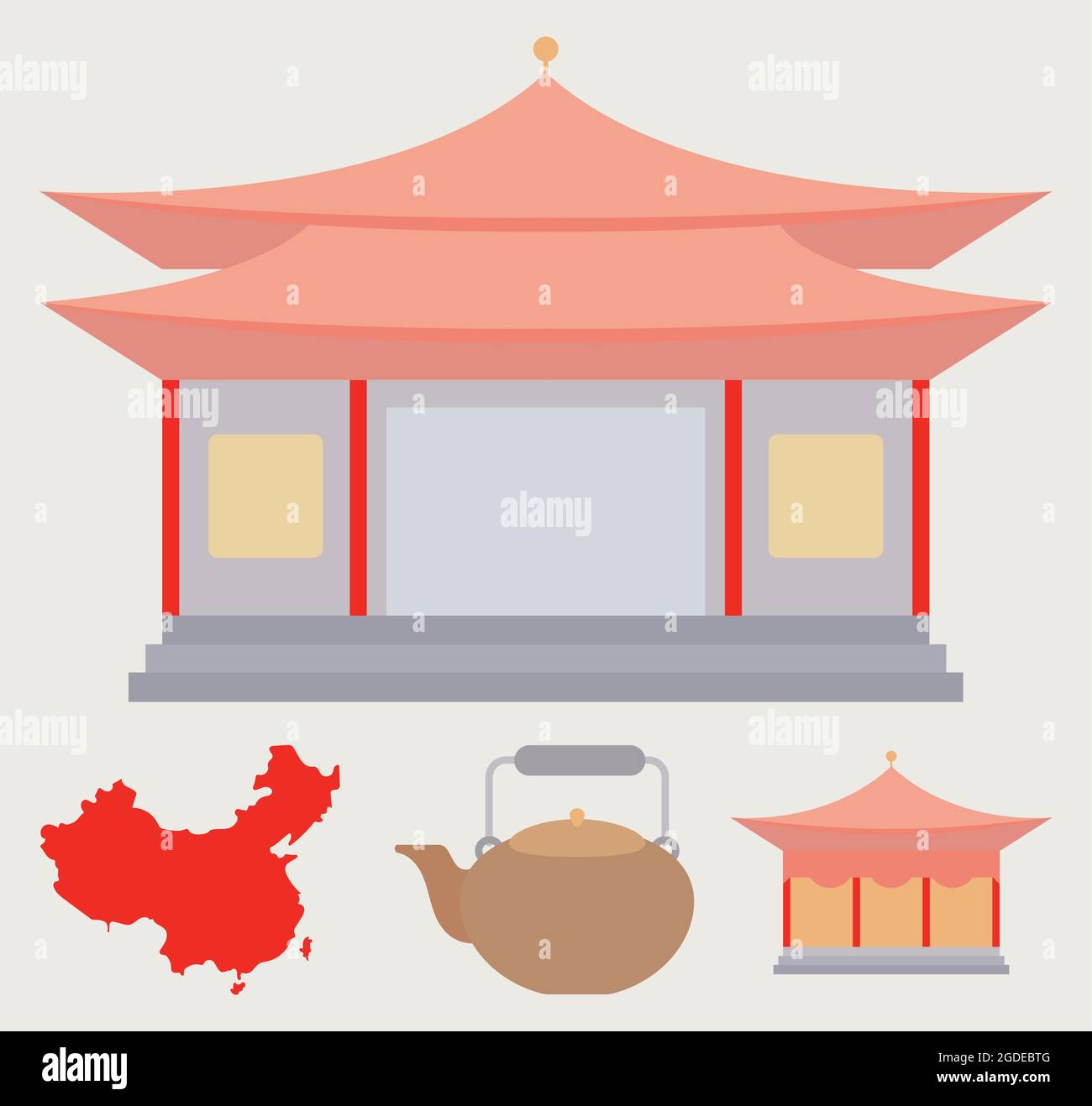 Ancient chinese map Stock Vector Images - Alamy