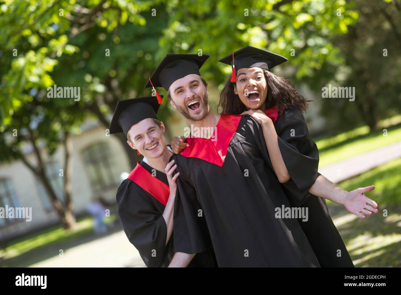 Group young graduates in hi-res stock photography and images - Alamy