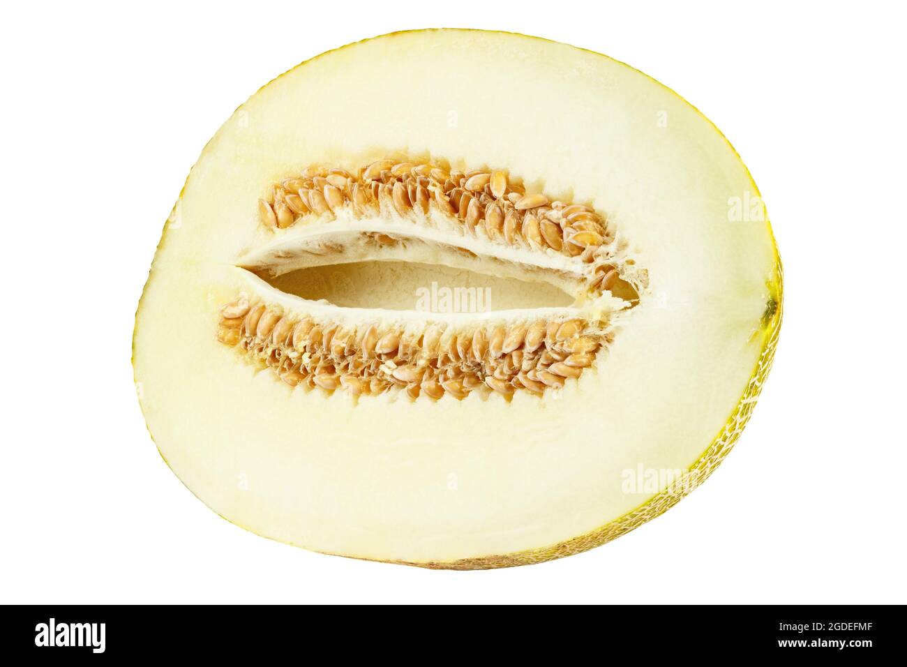 Ripe melon isolated on white background. File contains clipping path ...