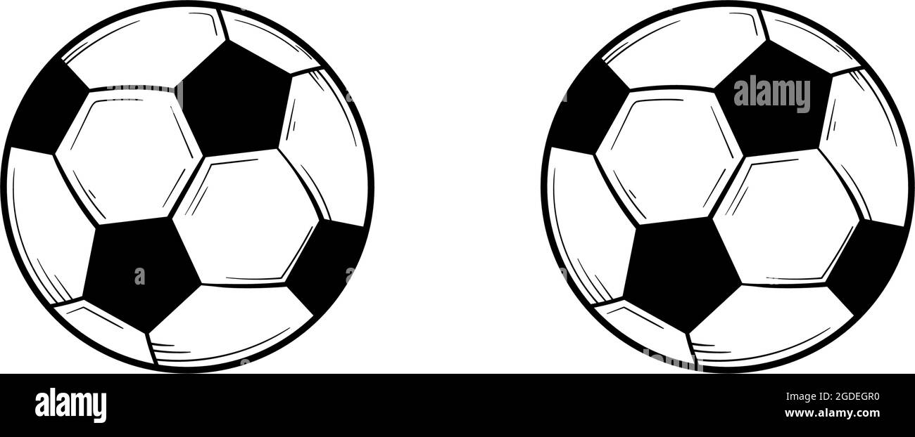 2d Cartoon Illustration Of Soccer Ball Stock Photo, Picture, 54% OFF