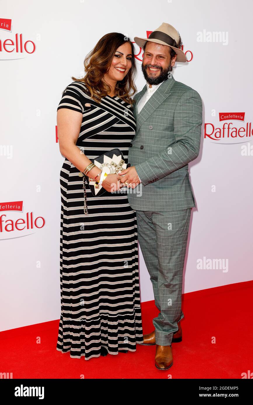 Berlin, Germany. 12th Aug, 2021. Manuel Cortez and girlfriend Saina ...