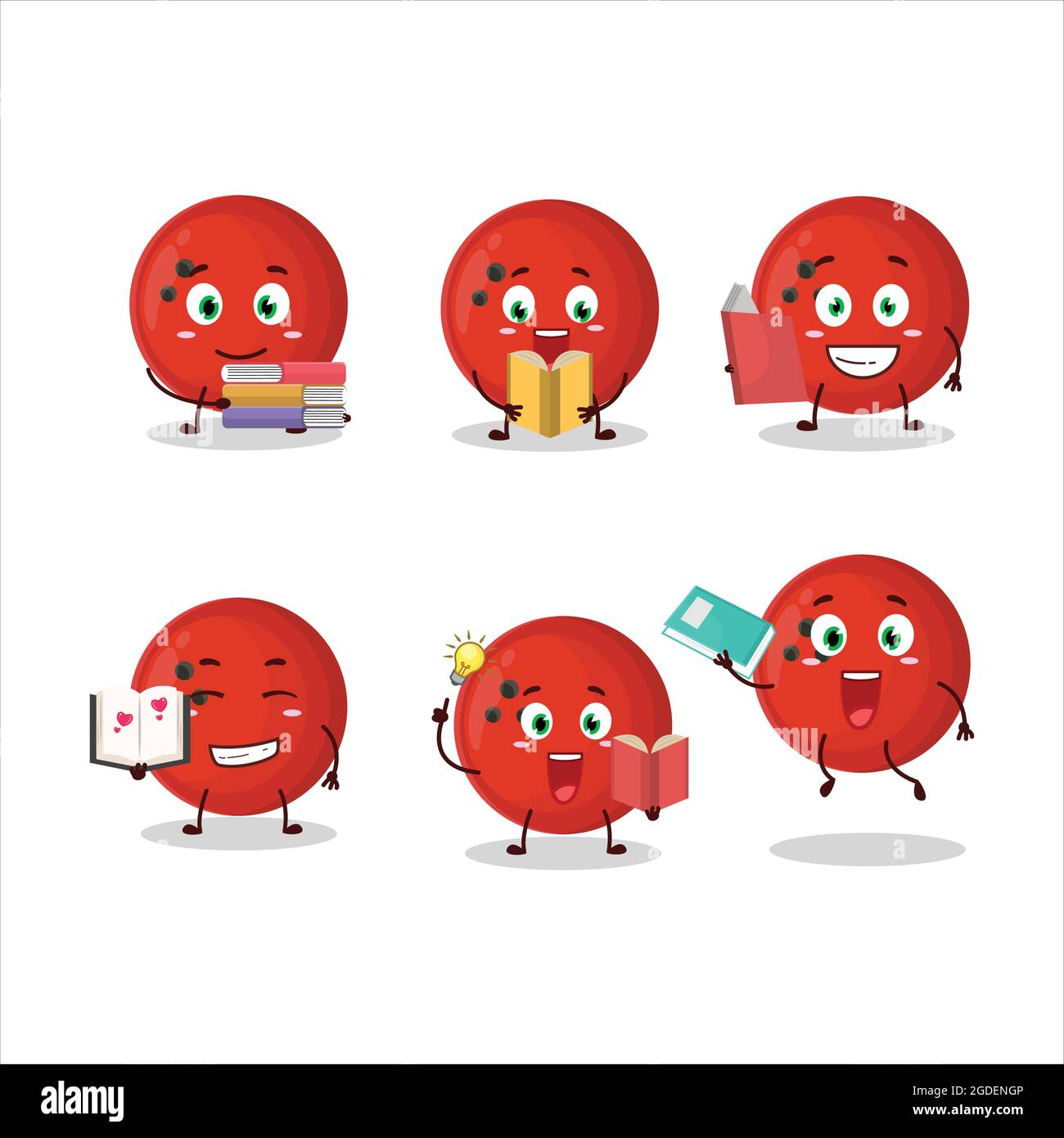 A picture of bowling ball cartoon character concept reading an amusing ...