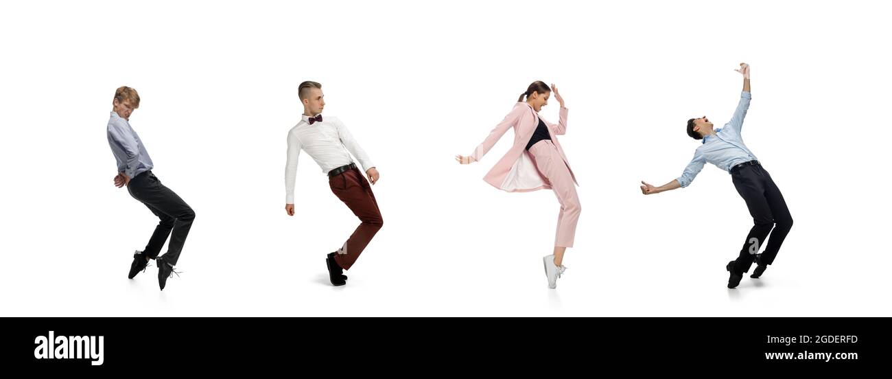 Modern open concept office with workers hi-res stock photography and ...