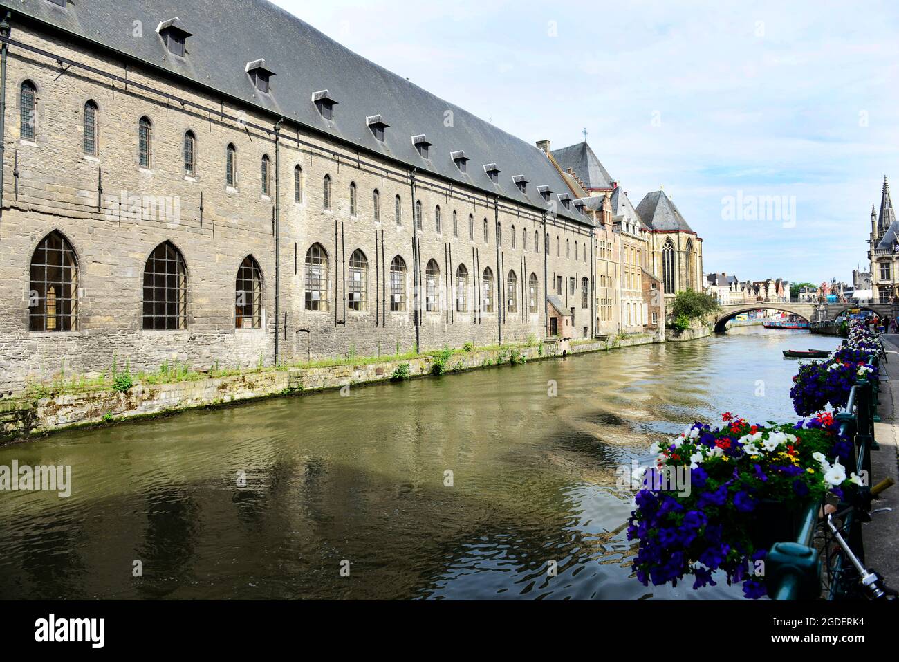 The Cultural centre Het Pand and the Saint Michaels Catholic church ...