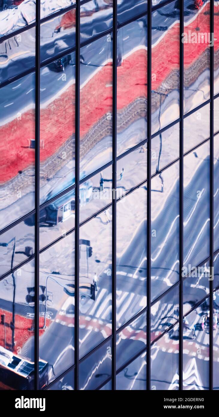 Glass windows of modern skyscraper Stock Photo - Alamy