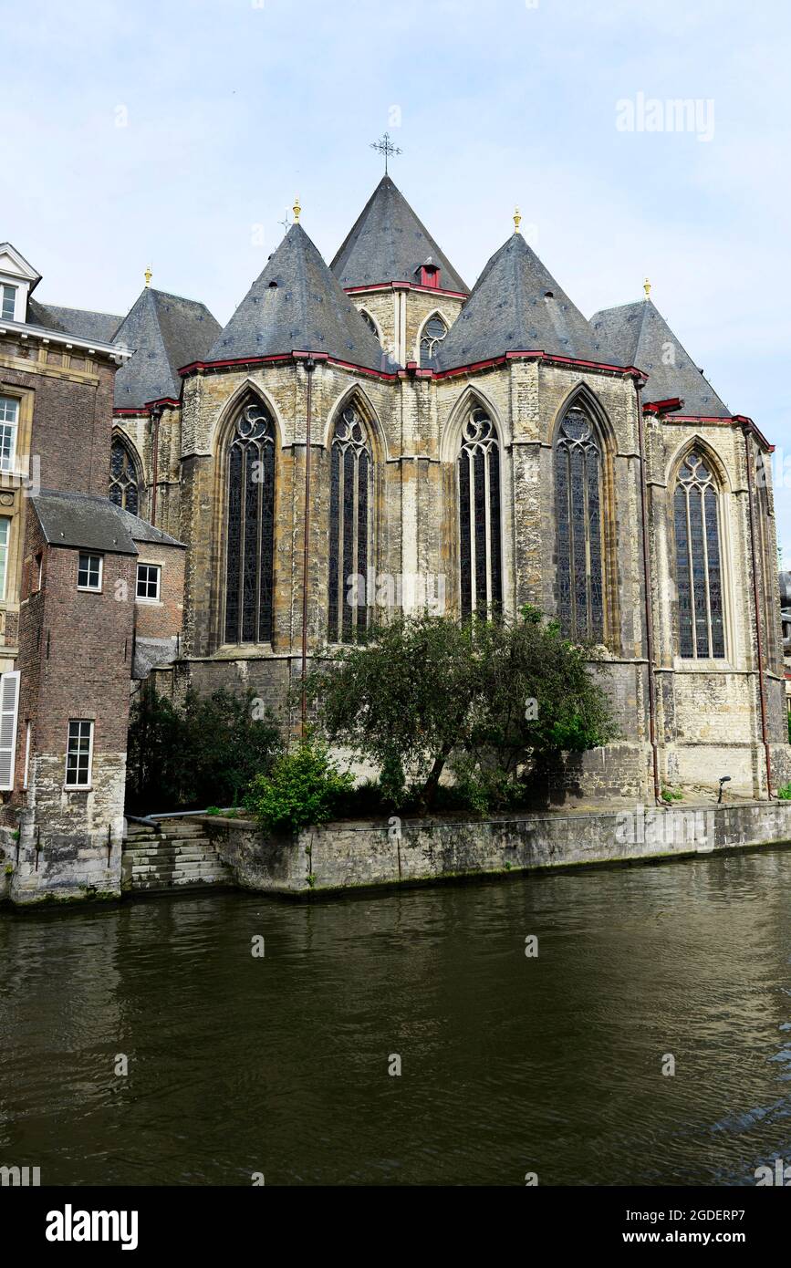 The Cultural centre Het Pand and the Saint Michaels Catholic church ...