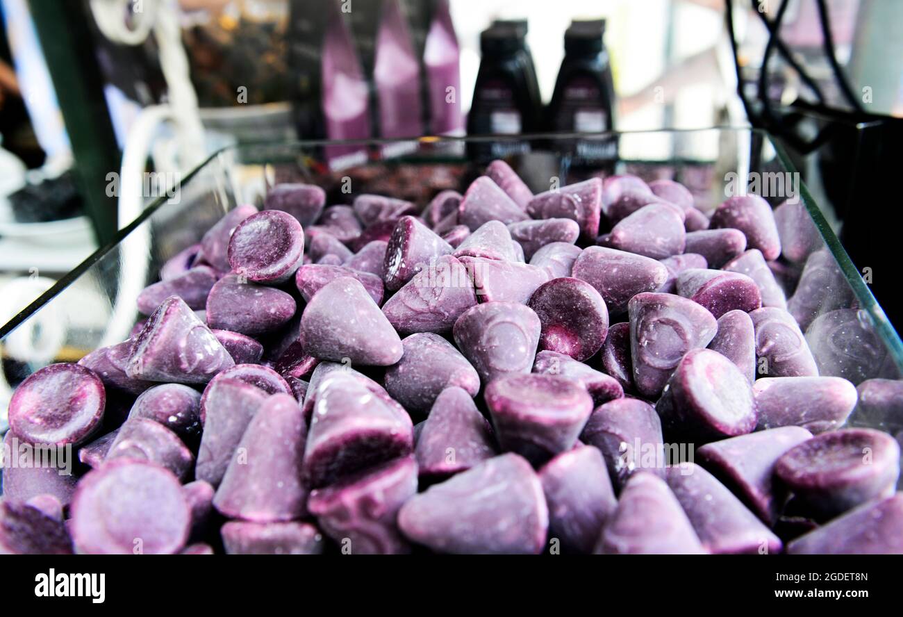 A Cuberdon candy stall selling the 'Nose of Ghent' candy in the ...