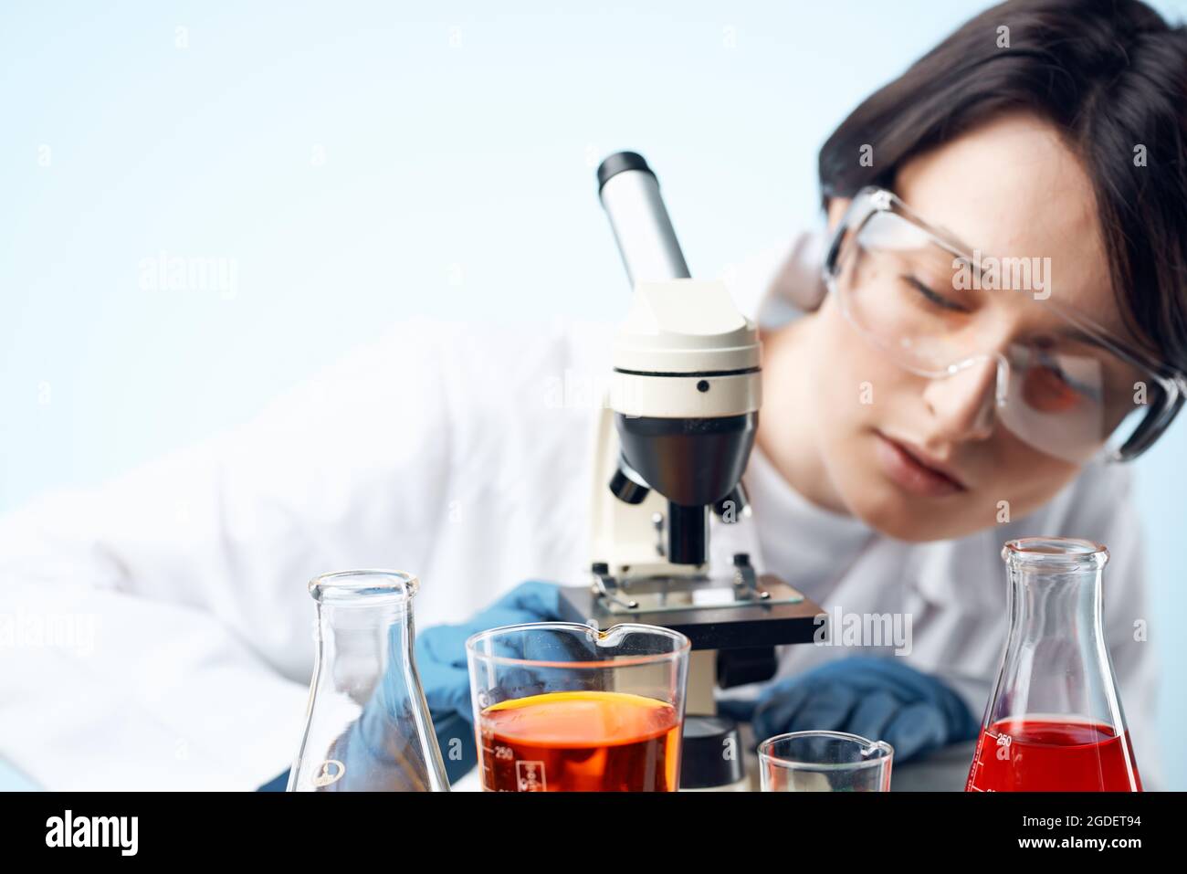 scientists microscope diagnostics research technology professional ...