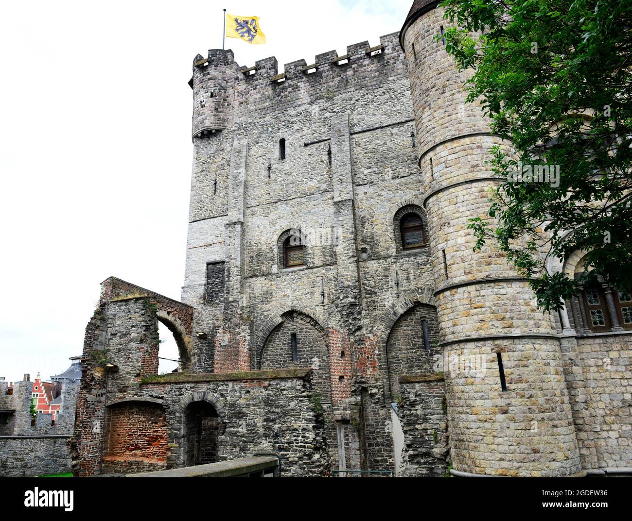 Gravensteen castle in Ghent, Belgium Stock Photo - Alamy