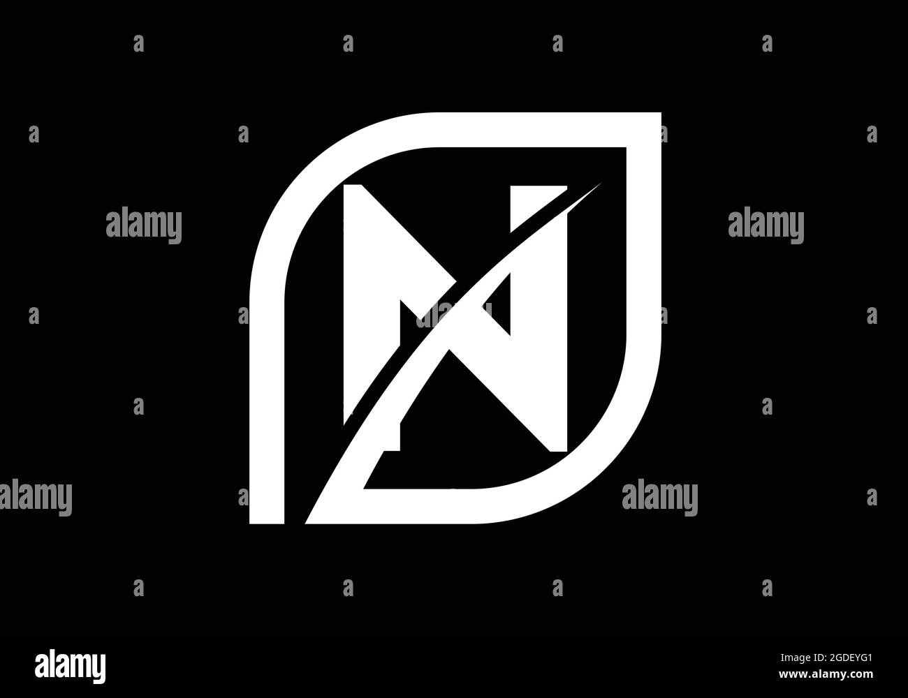 Leaf art emblem graphic Black and White Stock Photos & Images - Alamy