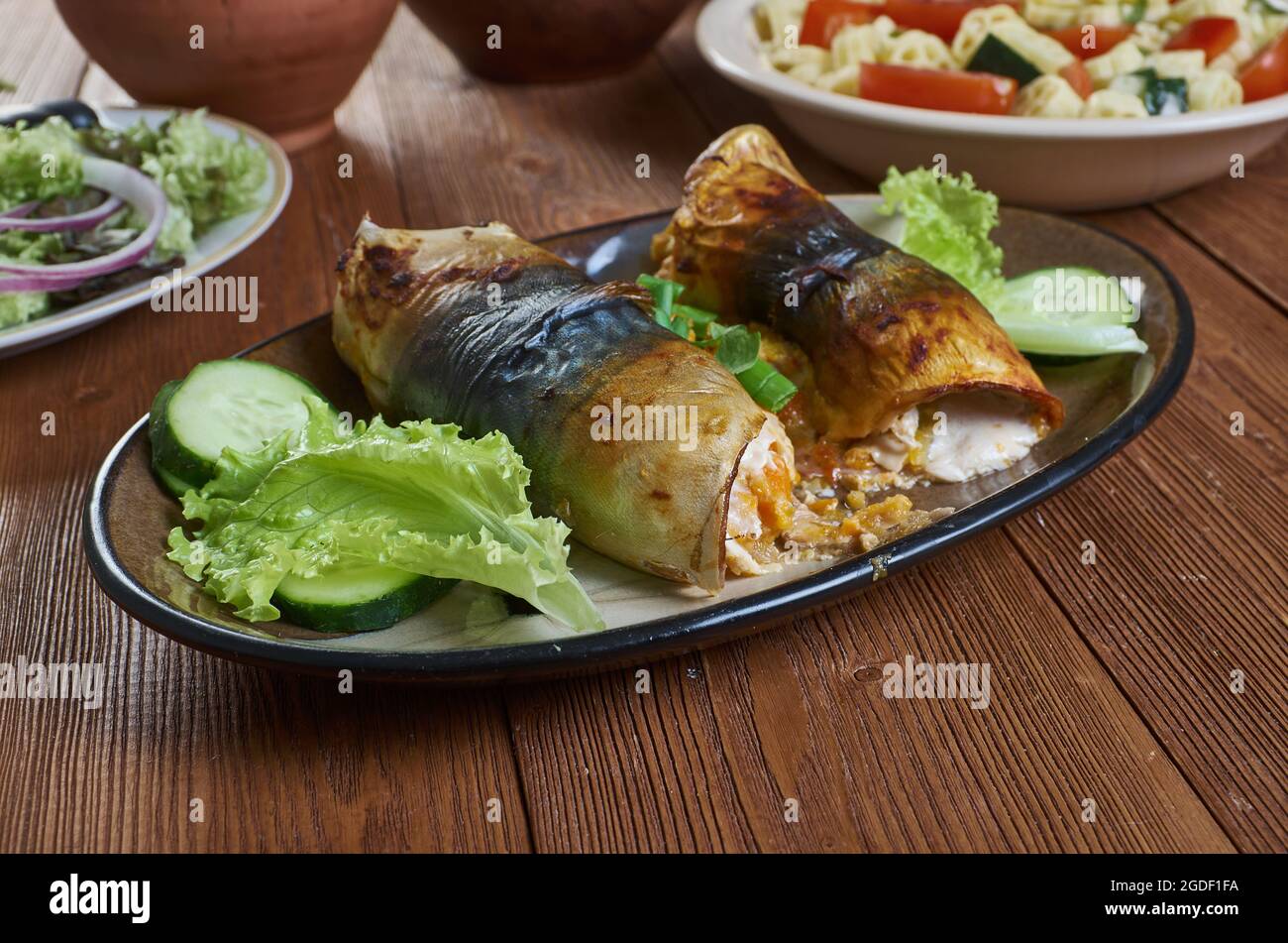Nigerian Fish Rolls, African mackerel roll Stock Photo - Alamy