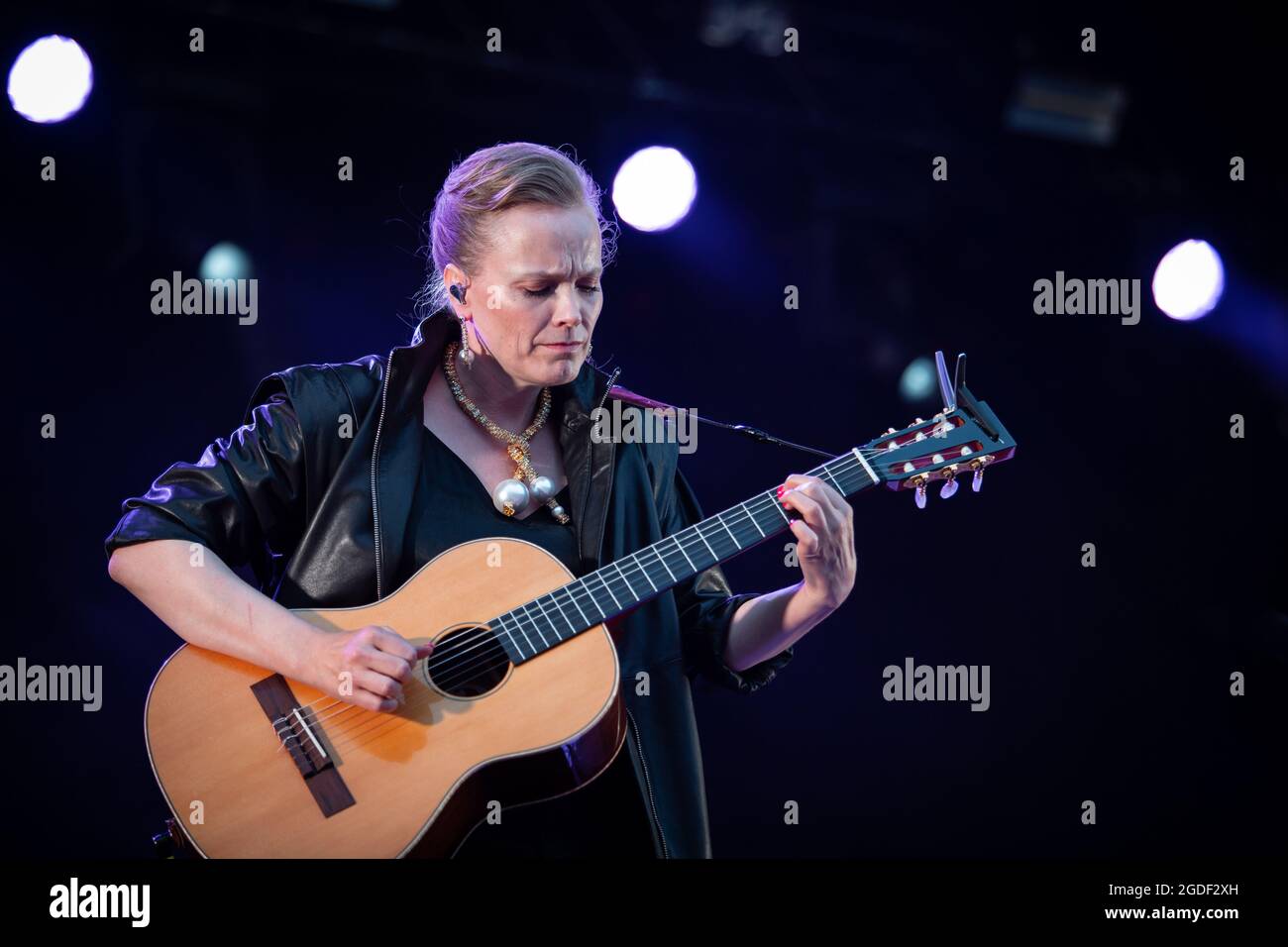 Oslo, Norway. 12th Aug, 2021. The Norwegian singer, songwriter and ...
