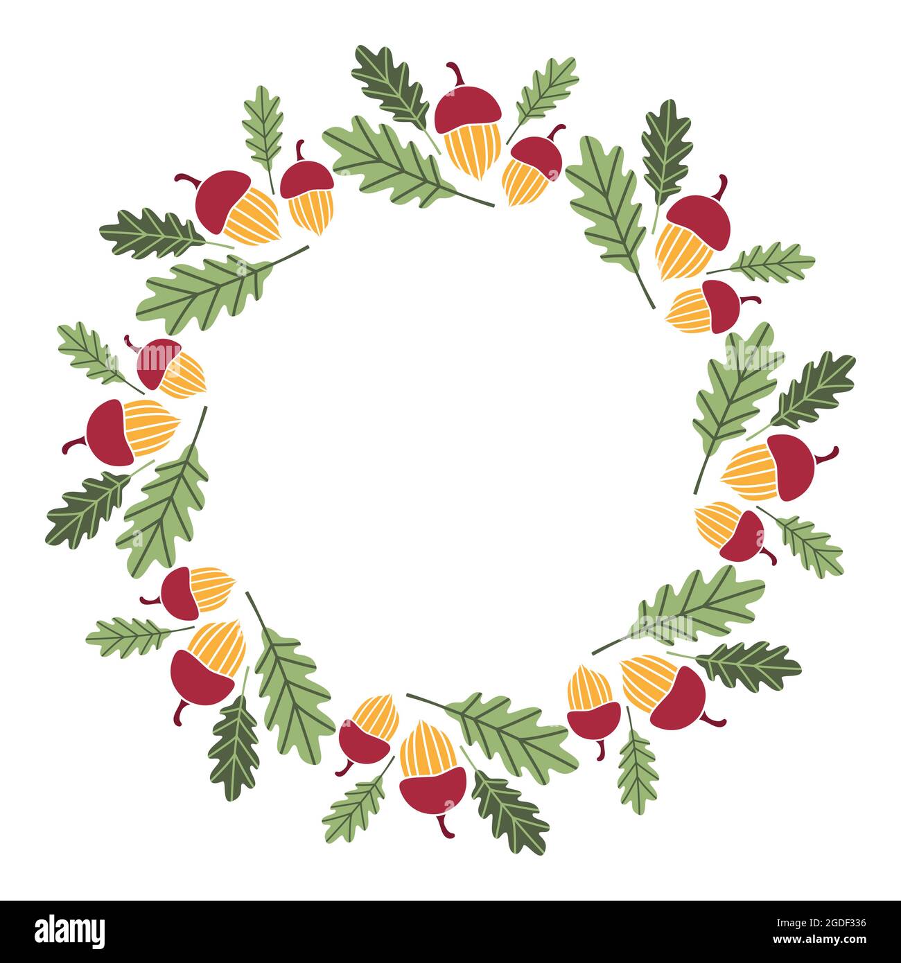 Acorn And Oak Leaf Wreath