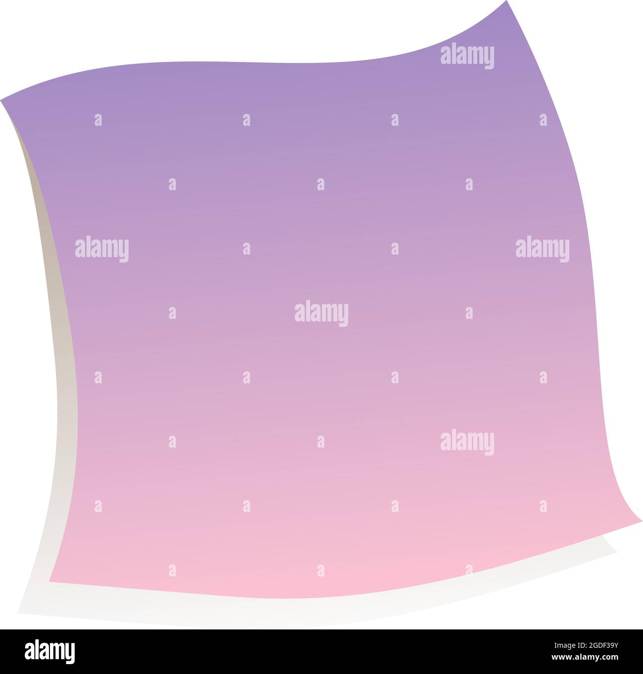 Yellow stick note isolated on white background, vector illustration ...