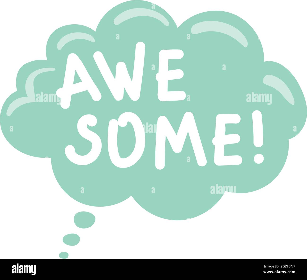Green paper bubbles for speech on an white background. Abstract design ...
