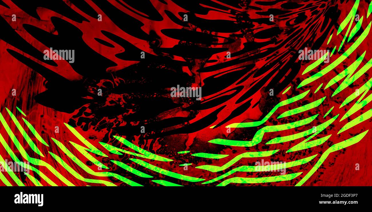 Stylish pattern in vibrant colors. Red and black. Bright texture ...