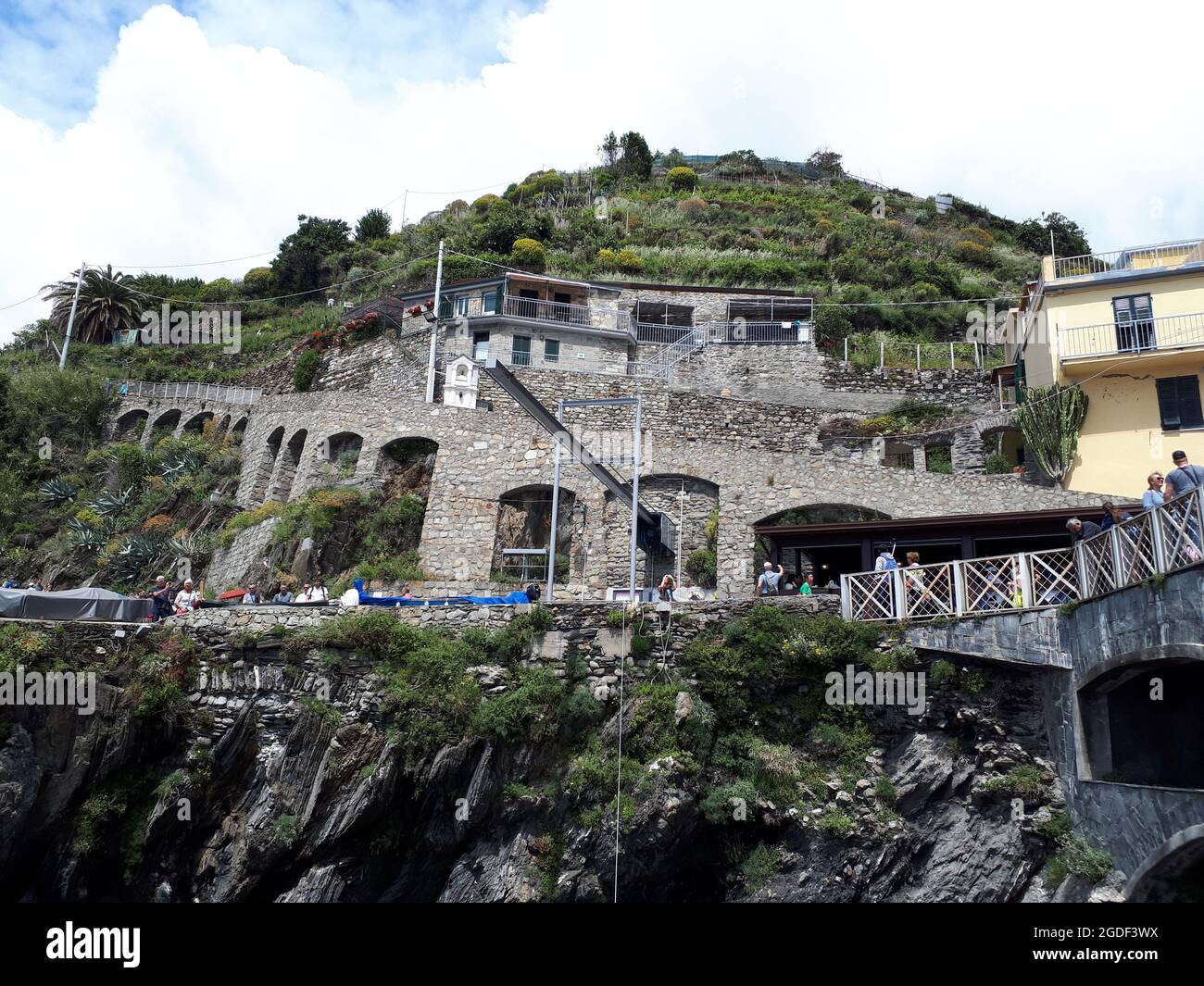 Ancient architecture in the Italian National park in Genova Stock Photo ...