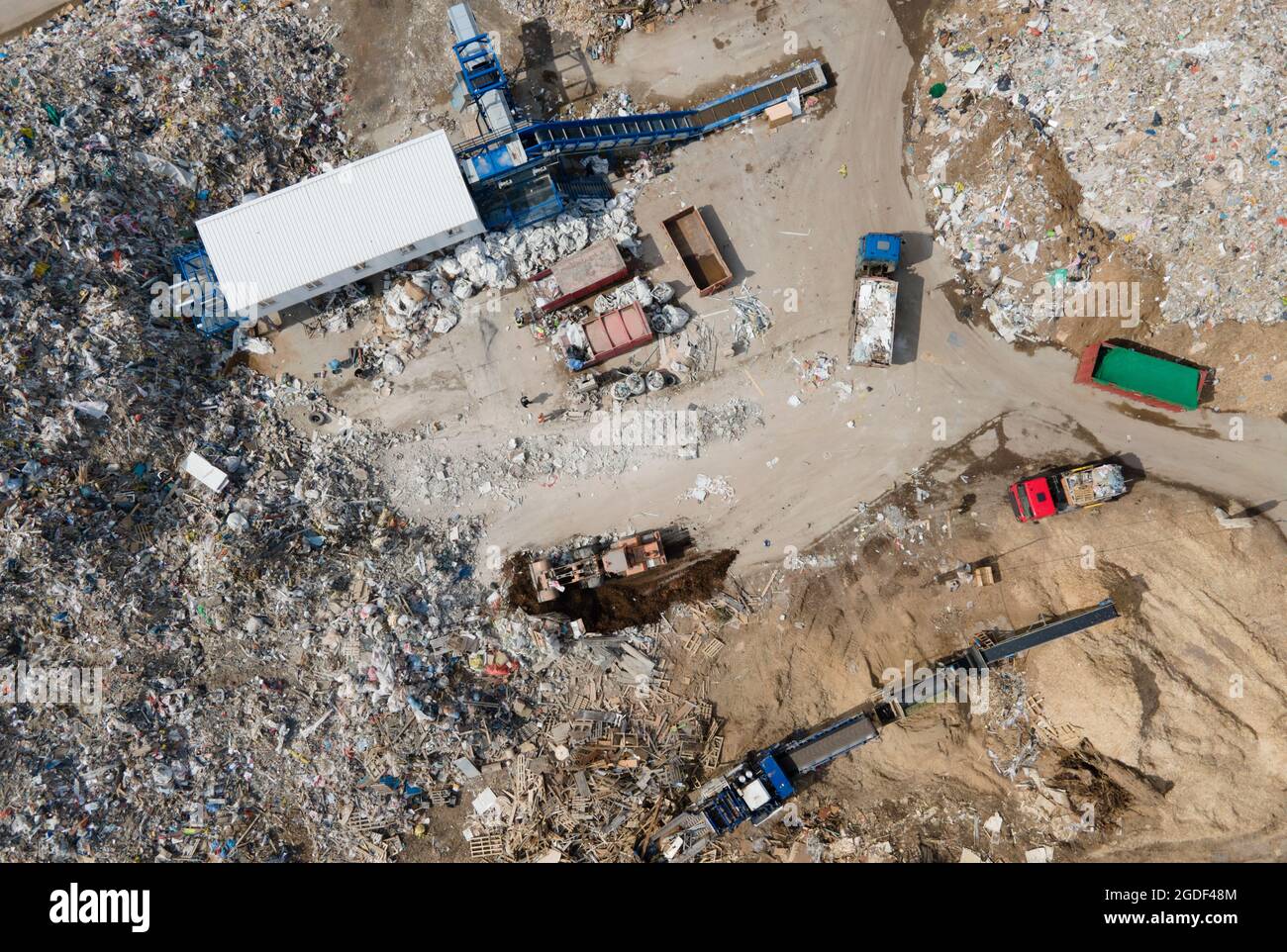 Landfill for the recycling of construction waste and dispose debris ...