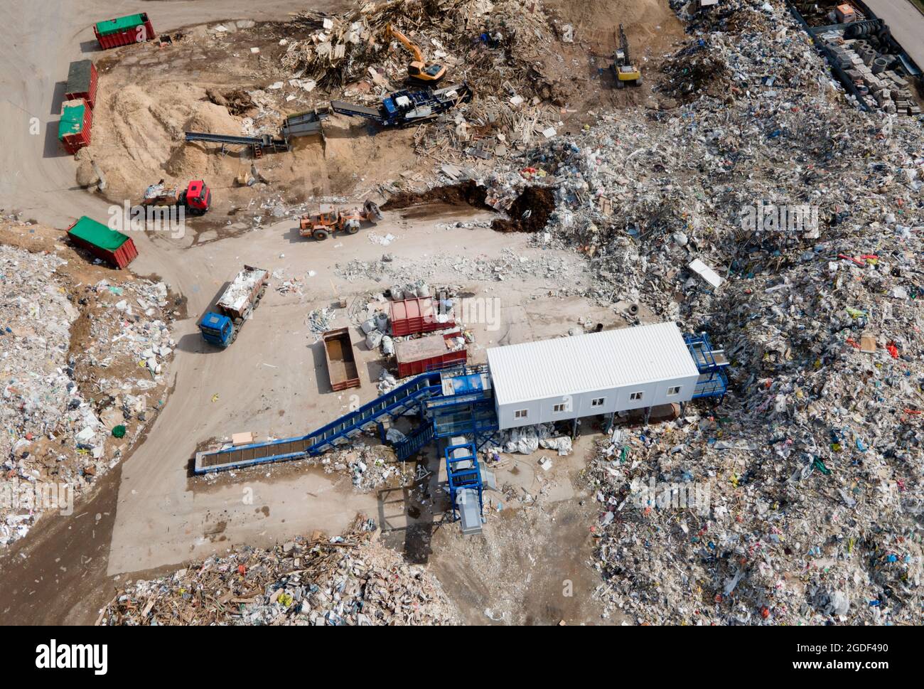 Landfill for the recycling of construction waste and dispose debris ...