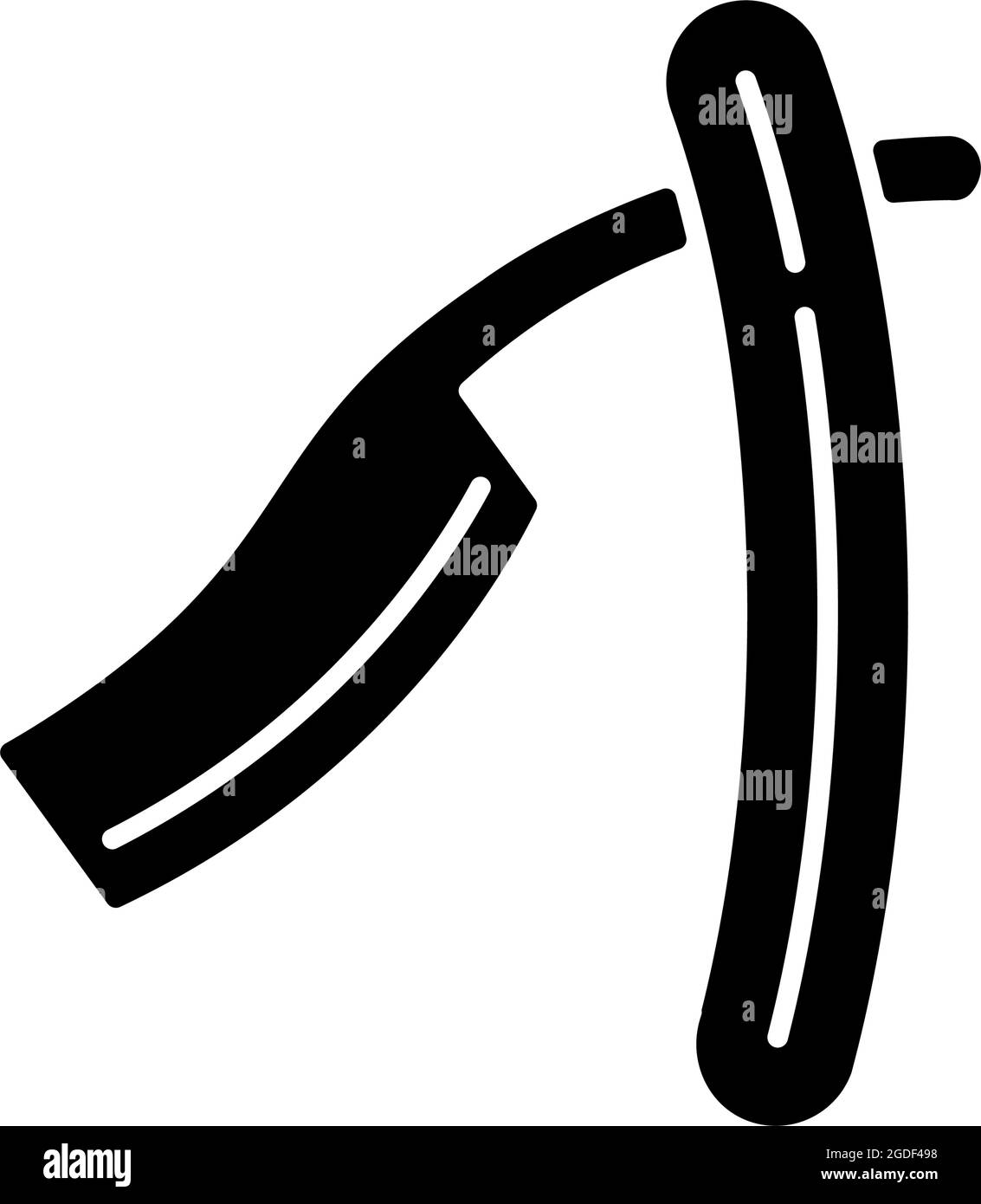 Old fashioned razor black glyph icon Stock Vector Image & Art - Alamy